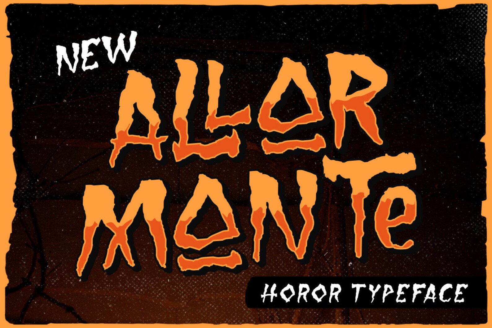 Allarmante - Horror Font, Spooky, Halloween, Handwritten, Scratch ...