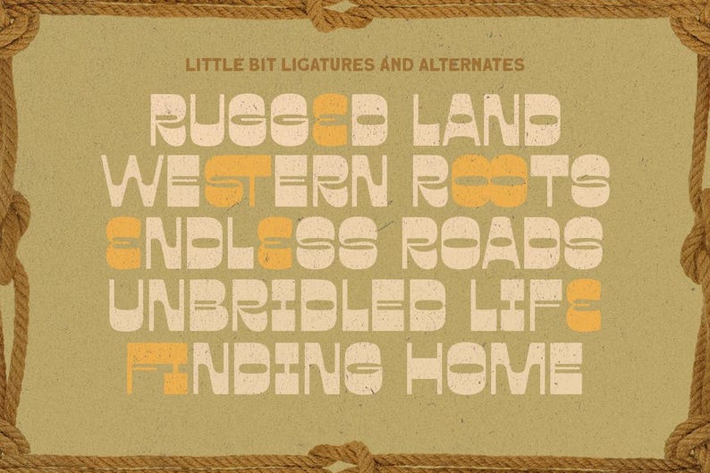 Great Maple Display Font, Western Typeface, Vintage Font, Retro Style ...