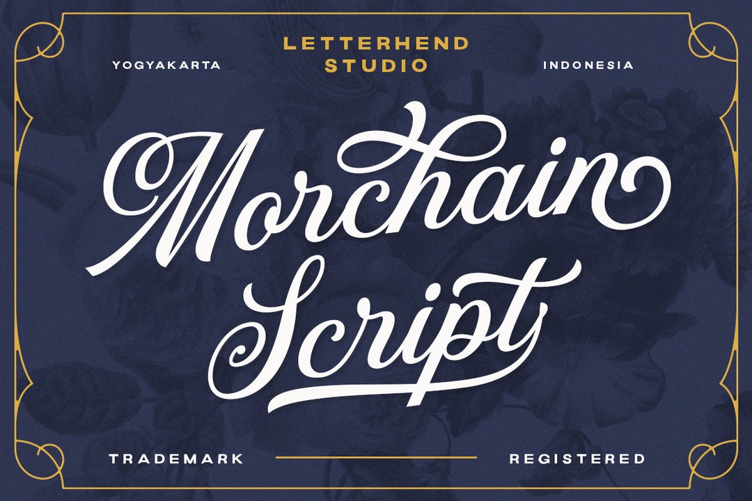 Morchain Script, Classic Script, Classic Typeface, Classic Font, Classy ...