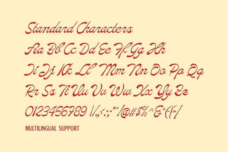 Marlean Reversed Contrast Script Font: Elegant Retro Calligraphy - Etsy