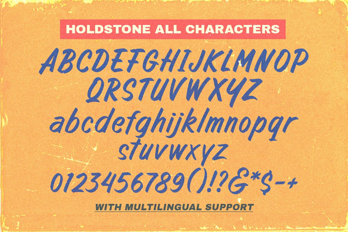 Holdstone, Quirky Font, Cartoon Font, Playful Font, Bold Script, Rough ...