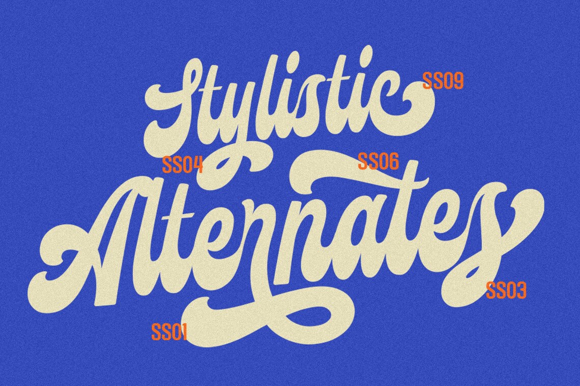 Mayburn Bold Script, Retro Font, 60s Font, 70s Font, Bold Script Font ...