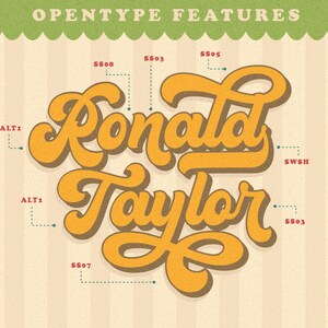 Ramdone Retro Script Font: Bold 60s-70s Style - Etsy