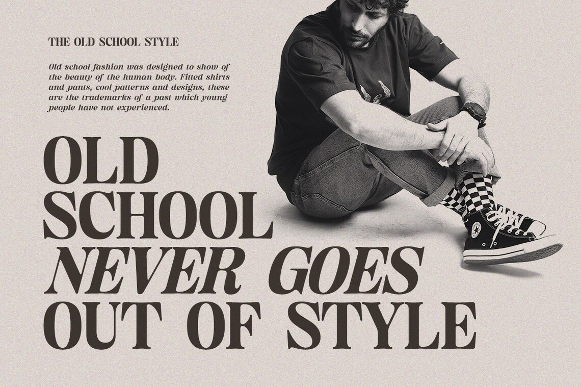 Classical Diary Serif Font,serif Font, Stylish, Eighties, 80s, Fashion ...