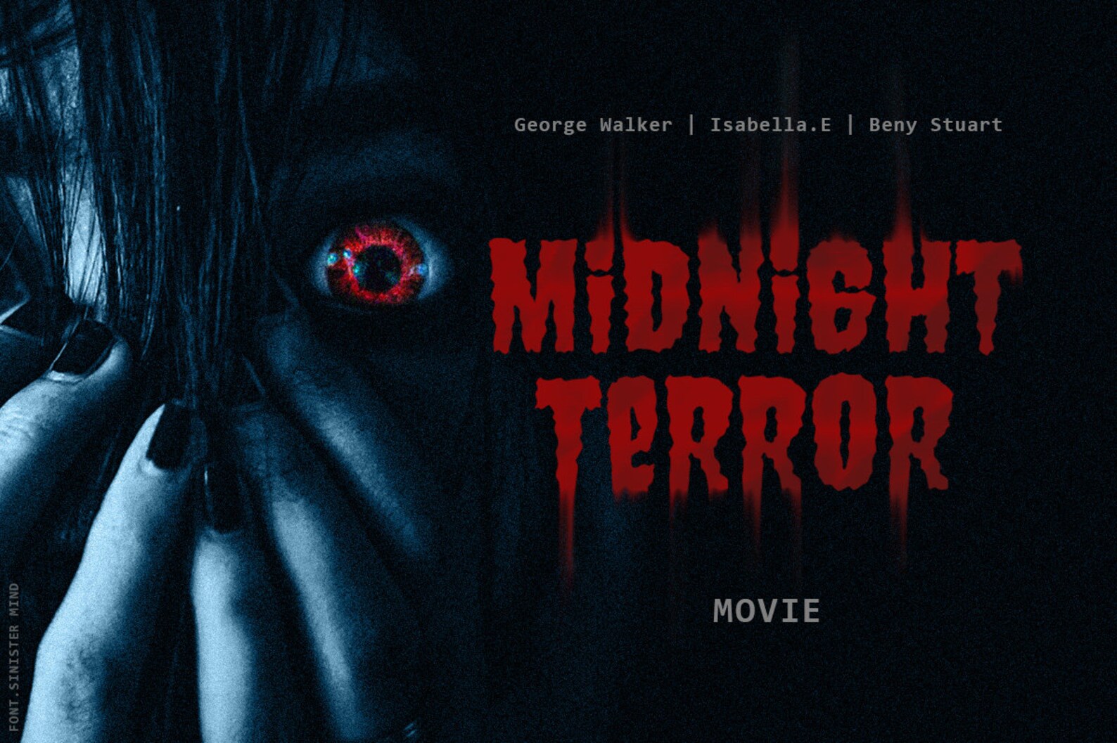 Sinister Mind Horror Font: Creepy Display Typeface - Etsy