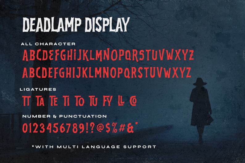 Deadlamp, Horror, Creepy, Spooky, Typeface, Scary, Macabre, Dread ...