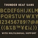 Thunder Heat - Font Duo, Vintage Font, Vintage Type, Script, Monoline ...