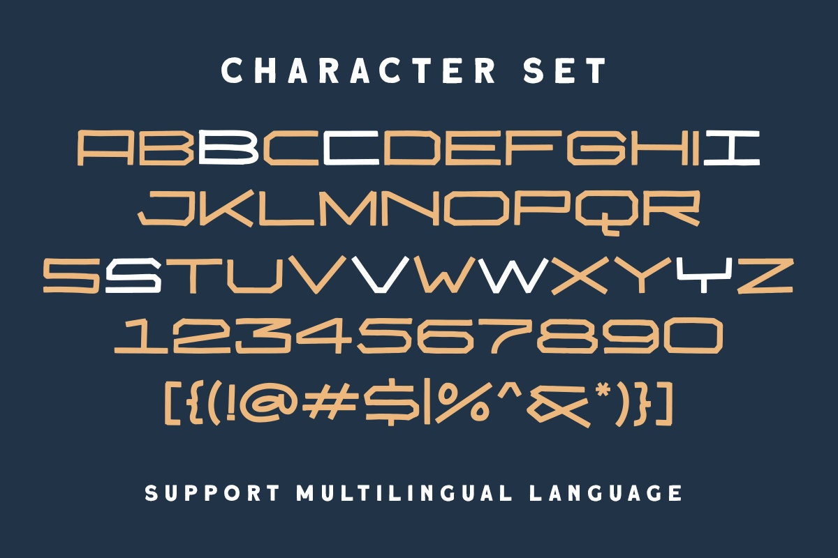 Boinger - Expanded Typeface - Etsy