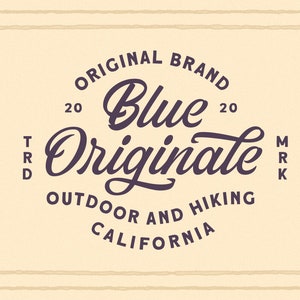 Thirtylane Bold Script Font: Modern Logotype - Etsy
