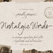 Nostalgic Words Vintage Signature, Signature Font, Beautiful Font ...