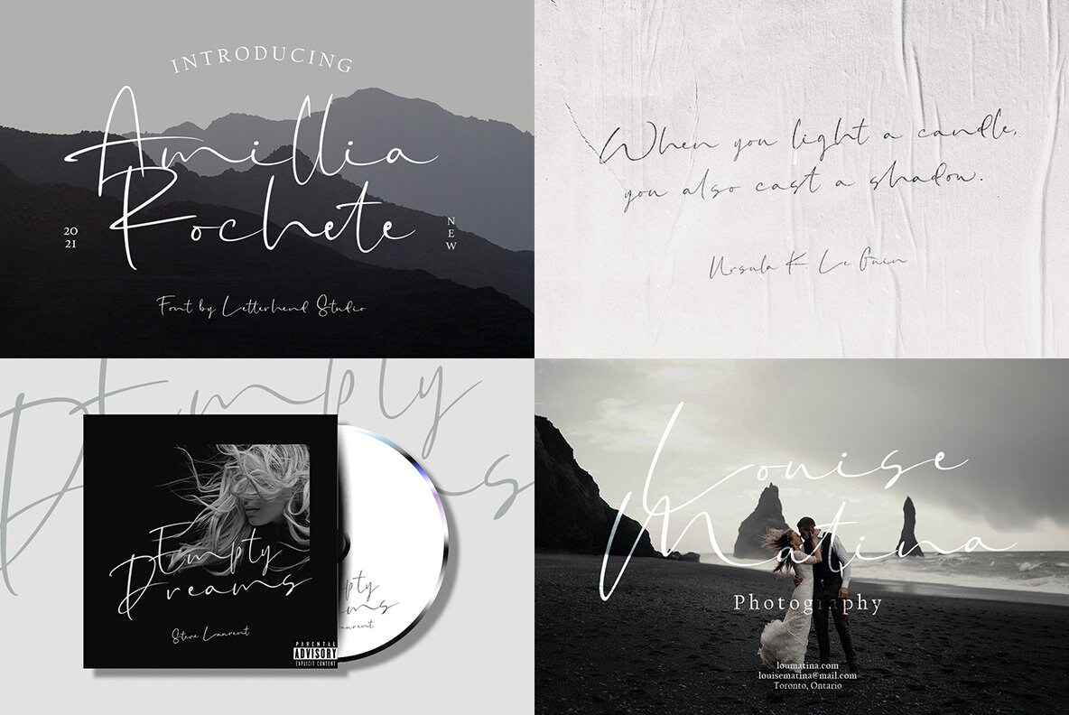 Wedding Font Bundle: 15 Script Fonts, Modern Calligraphy - Etsy