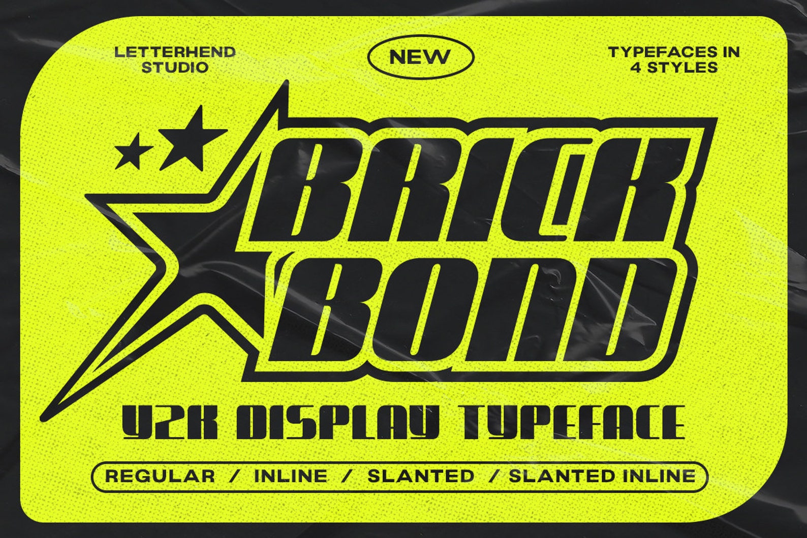 Brick Bond, Modern, Y2K Trend, Y2k Font, Futuristic, High-tech ...