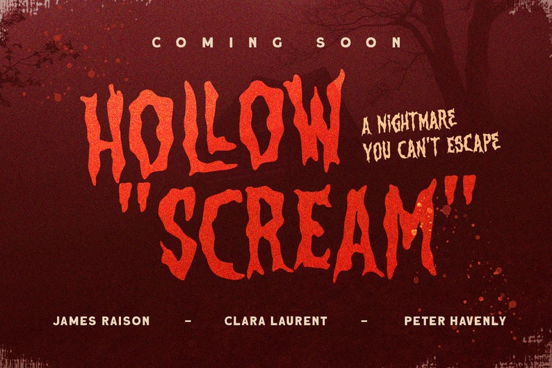 Horror Fables Typeface,horror, Creepy, Spooky, Typeface, Scary, Macabre ...