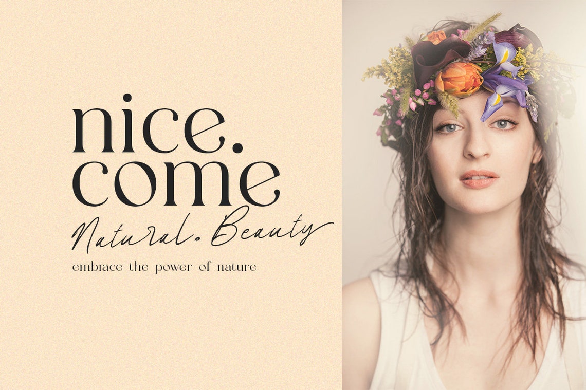 Harmony Embrace Font Duo: Chic Serif & Signature Script - Etsy