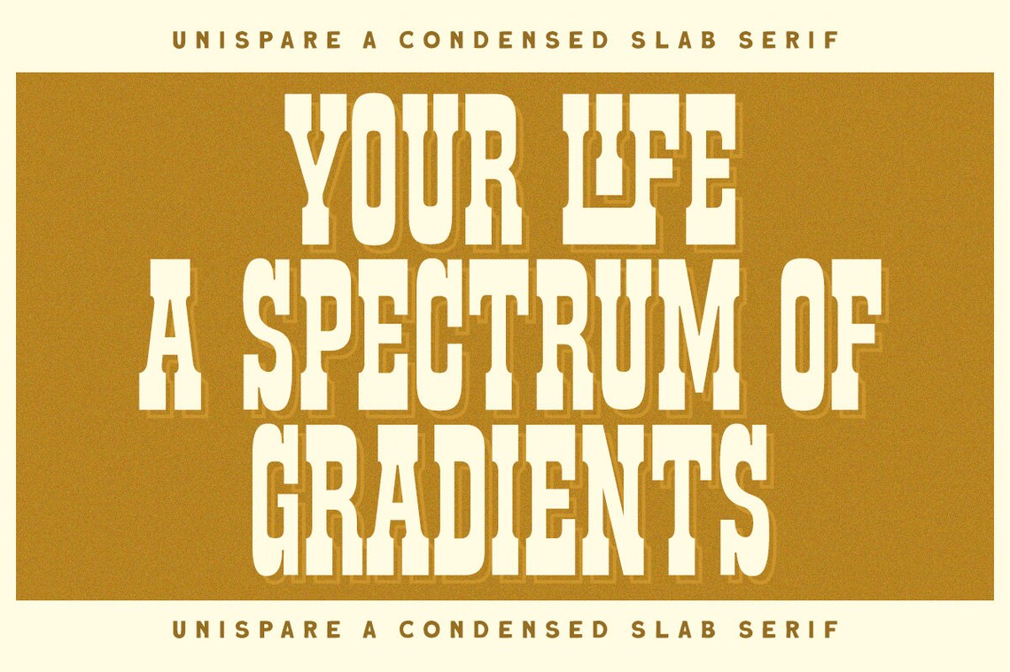 Unispare Condensed Slab Serif, Slab Font, Slab Serif, Bold Font ...