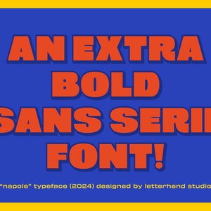 Napole Bold Sans Serif Font: Headline, Logo, Quotes - Etsy