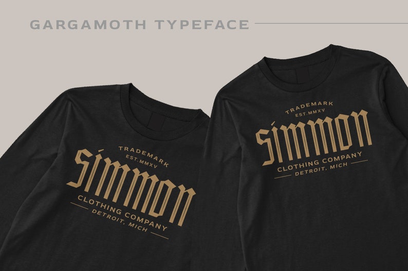 Gargamoth Blackletter Font, Gothic Font, Horror Font, Medieval Castle ...