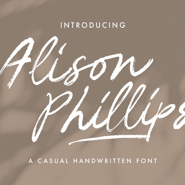 Casual Script - Etsy