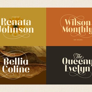 Ginevra - Stylish Display Font, Sophisticated Font, Luxury Font ...