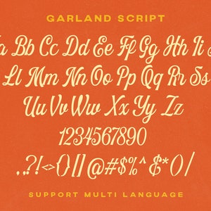Garland - Classic Font Duo - Etsy