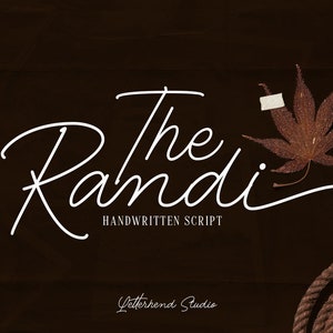 The Randi - Handwritten Script, Signature Script, Signature Font ...