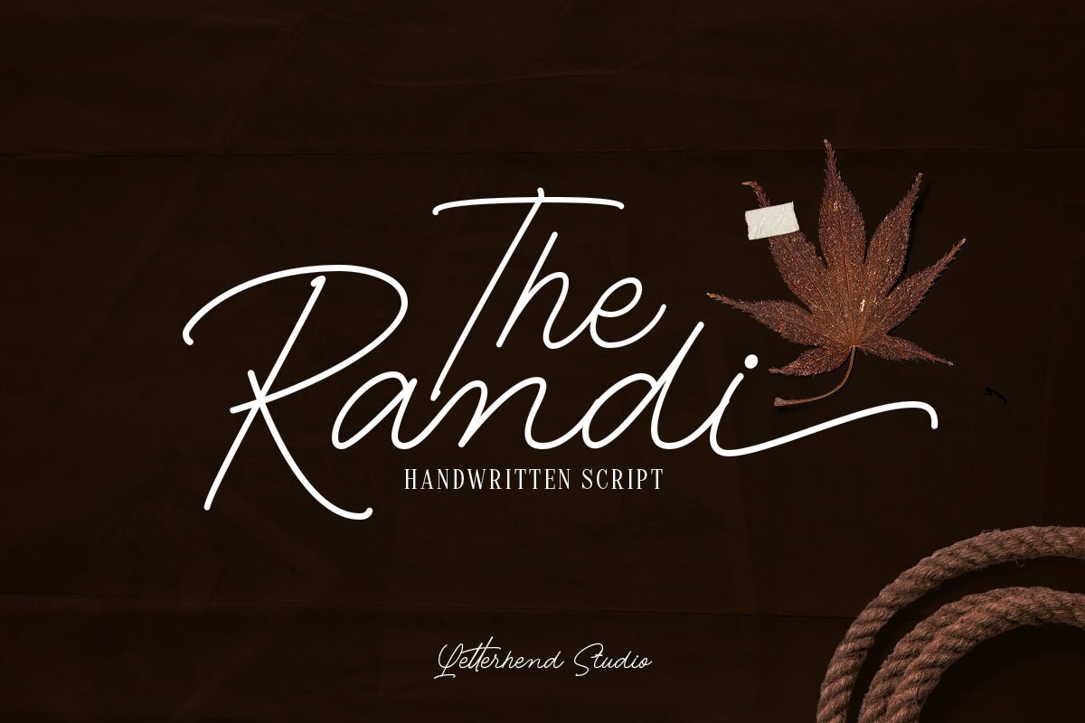 The Randi - Handwritten Script, Signature Script, Signature Font ...