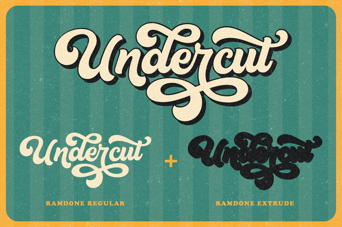 Ramdone Retro Script, Retro Font, Bold Script, 60s Font, 70s Font ...