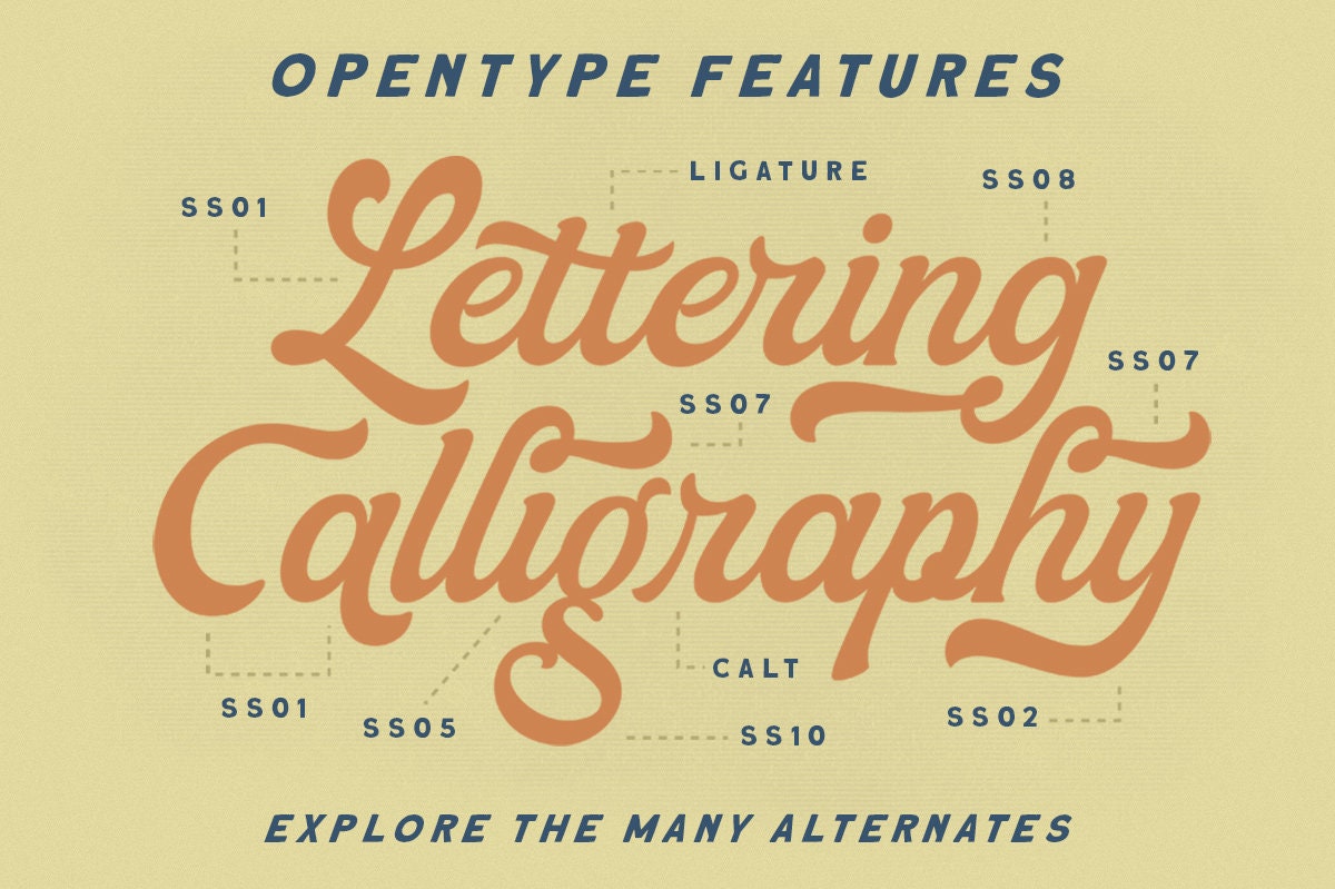 Moraline Bold Script Font: Retro Groovy Typeface - Etsy