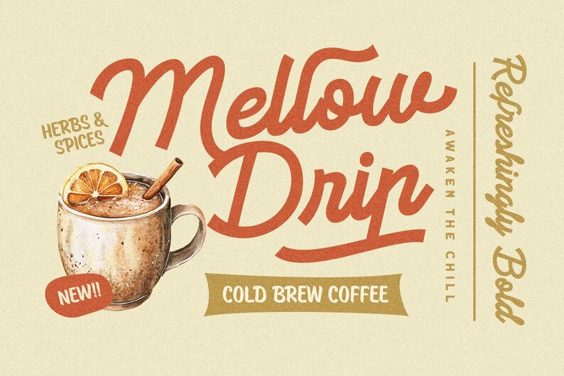 Rustic Caravan Monoline Script Font, Vintage Groovy Retro Font - Etsy