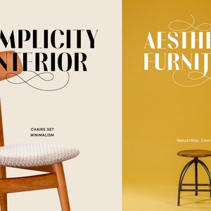 Ginevra - Stylish Display Font, Sophisticated Font, Luxury Font ...
