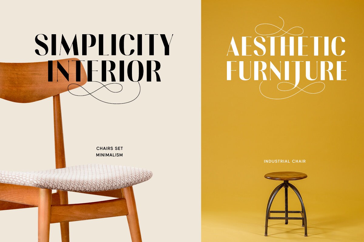 Ginevra - Stylish Display Font, Sophisticated Font, Luxury Font ...