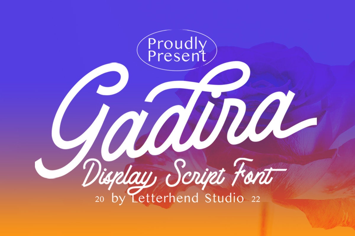 Gadira Display Script Font,casual Font, Fun Font, Script Font, Modern ...