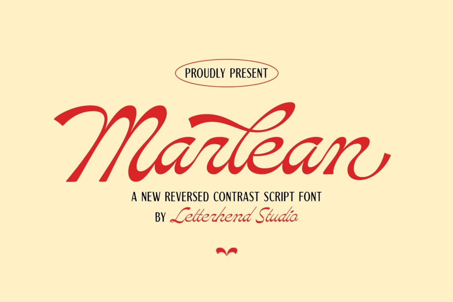 Marlean Reversed Contrast Script Font: Elegant Retro Calligraphy - Etsy