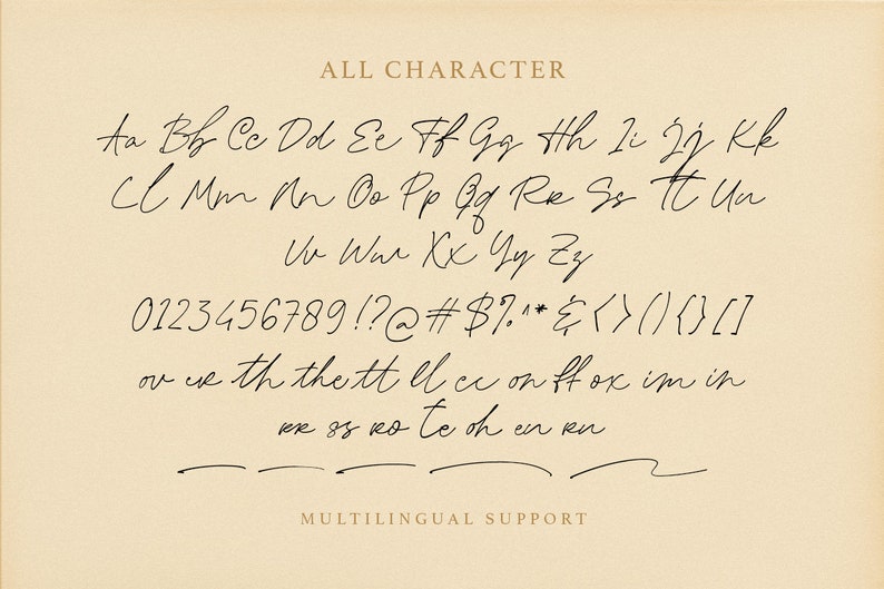 Malorta Story Script, Hand-drawn, Brush Texture, Feminine, Chic, Elegant, Graceful Calligraphy ...