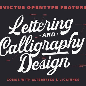 Revictus Script, Vintage Font, Gritty Font, Rustic Font, Retro Font ...