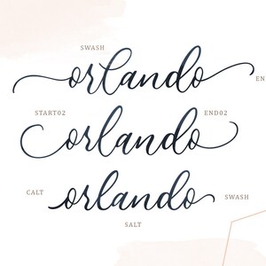 Athalia - Modern Calligraphy Script - Etsy