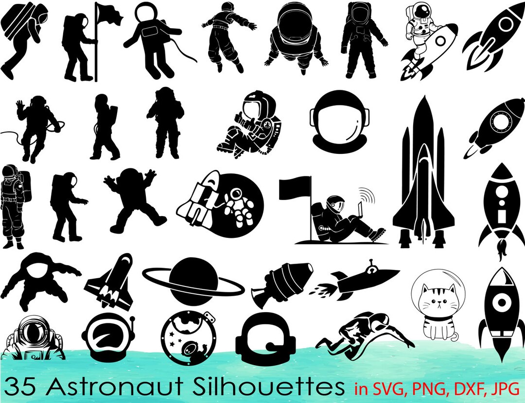 35 Astronaut SVG Bundle,astronaut Clipart,astronaut Dxf,astronaut ...