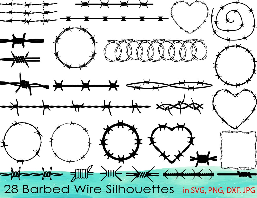 28 Barbed Wire SVG BundleBarbed Wire ClipartBarbed Wire - Etsy Portugal