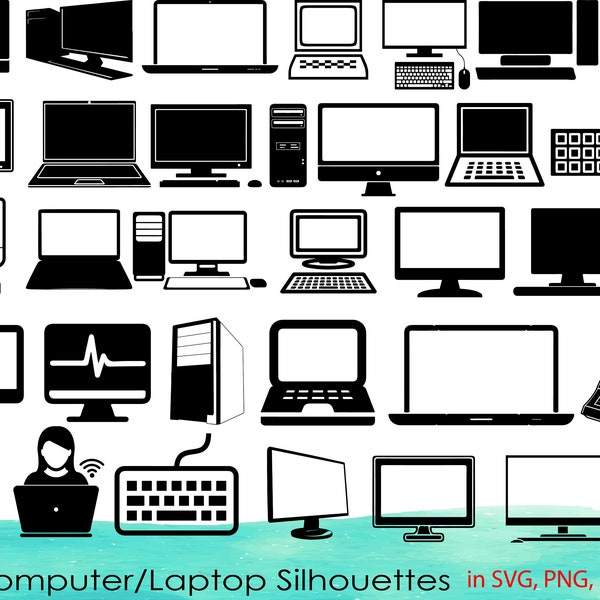 Computer Svg Clipart - Etsy