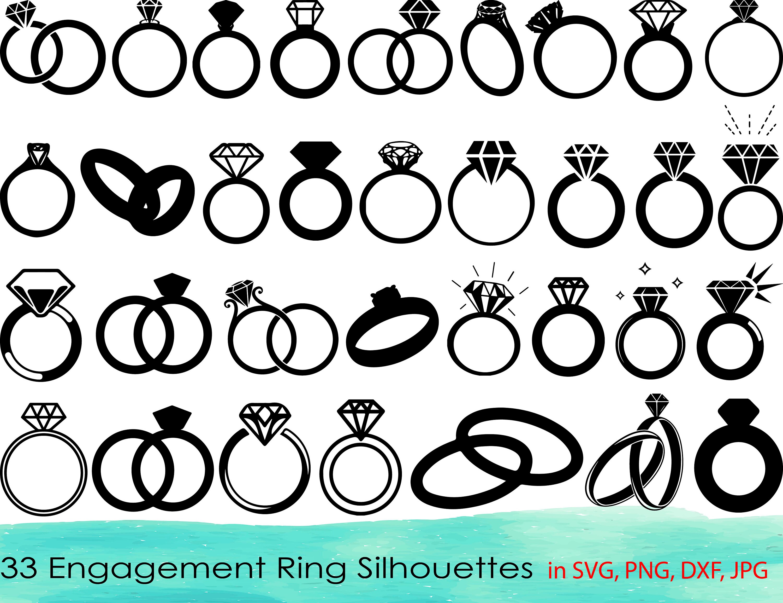Diamond Ring Vector Png