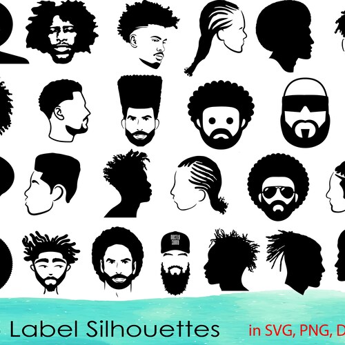 Black Man Svg Man Clipart Black Boy Svg Afro Hair Svg - Etsy Finland