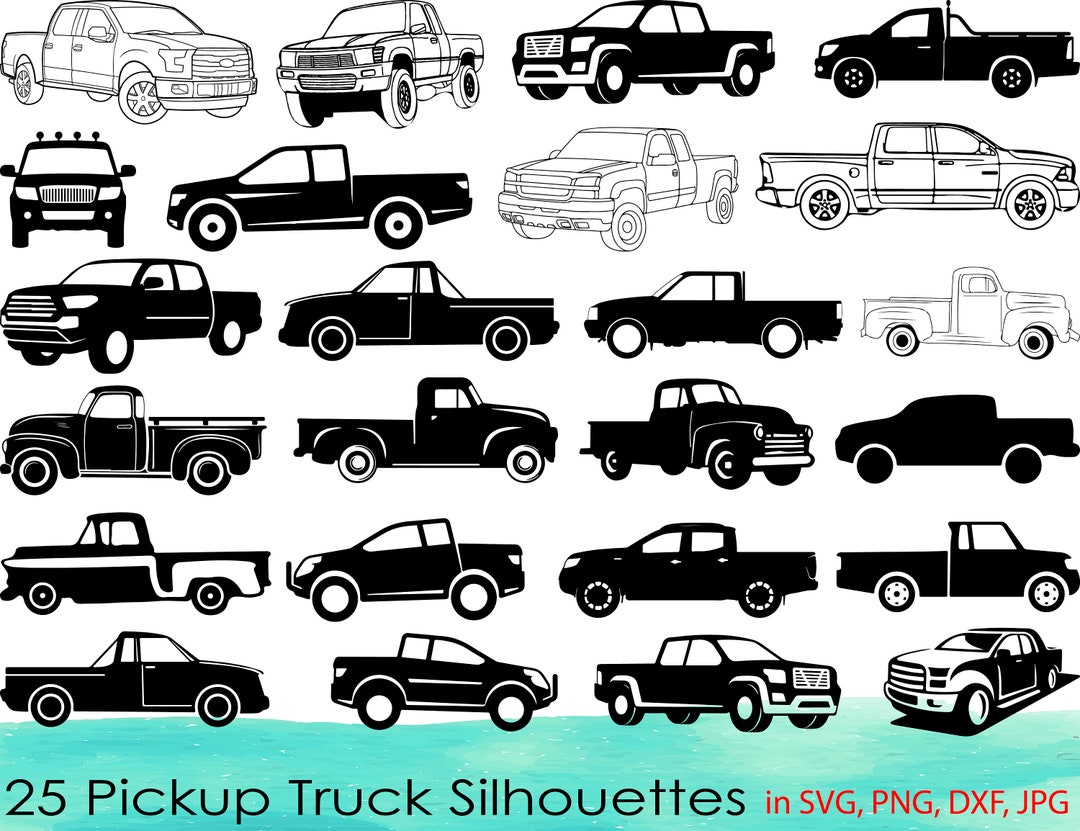 25 Pickup Truck SVG Bundlepickup Truck Clipartpickup Truck - Etsy UK