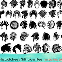 Native American Chief SVG Native American PNG Native American Clipart ...