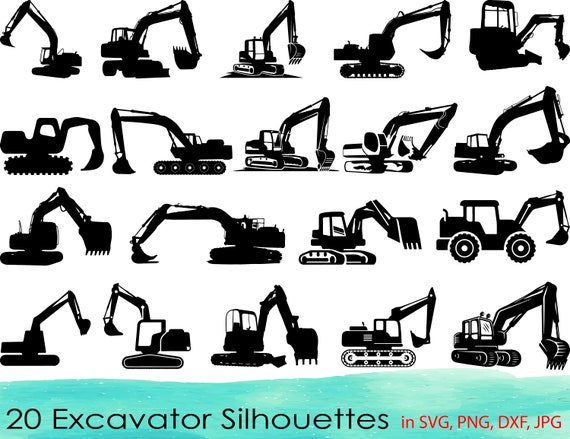 20 Graafmachine SVG Bundel Graafmachine Clipart Graafmachine - Etsy België