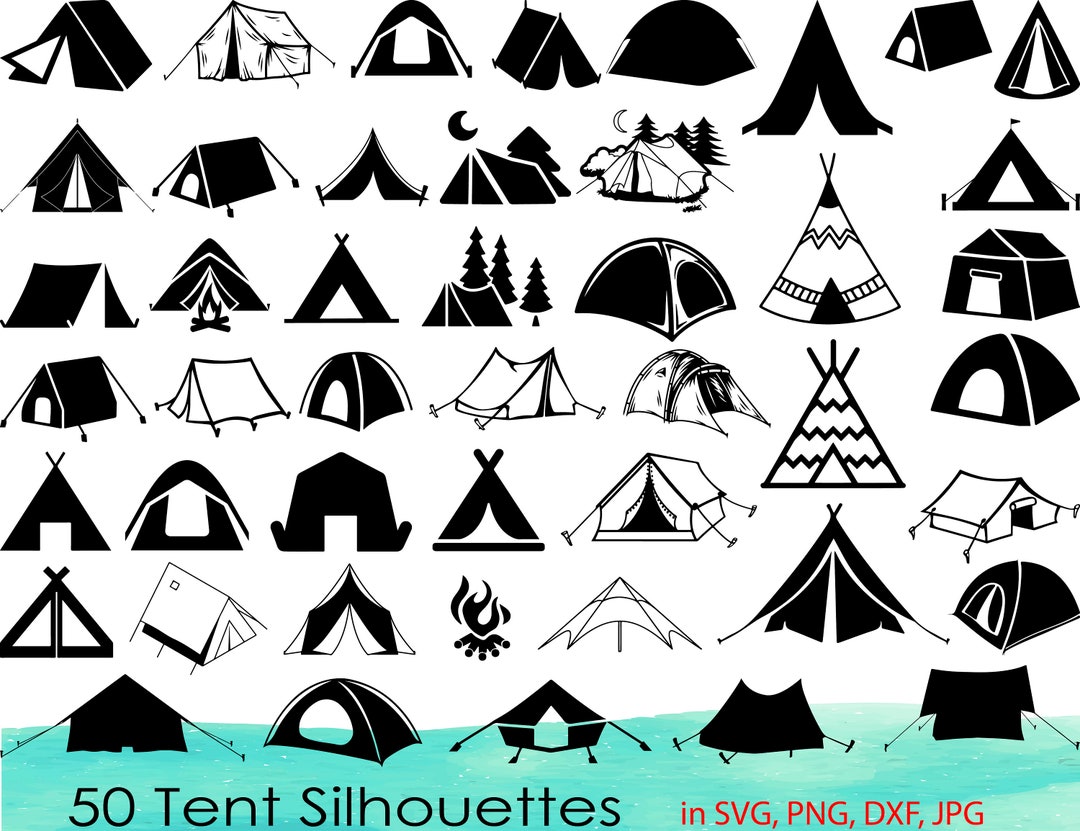 50 Tent SVG Bundle,tent Clipart,tent Dxf,tent Vector,tent Png,tent Svg ...