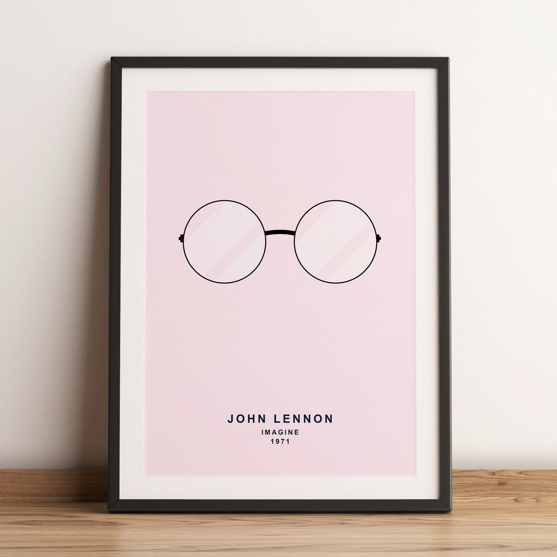 John Lennon - Imagine | Glasses Print - Etsy UK