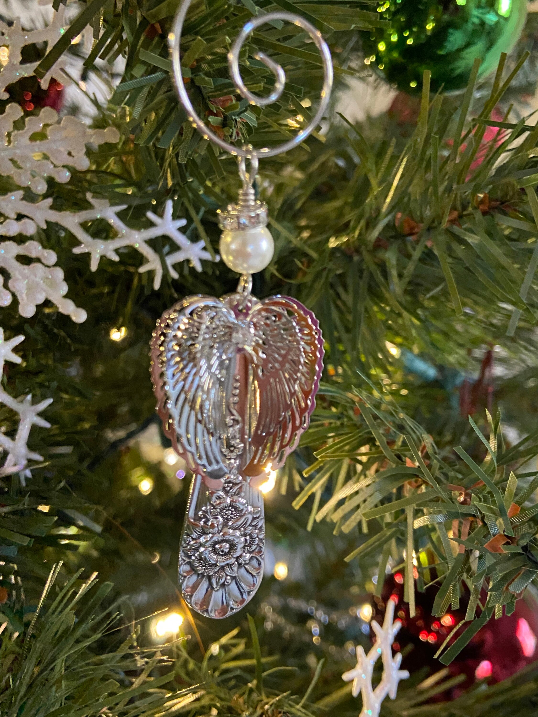 Vintage Silverware Angel Christmas Ornament, Silverware Angel, Spoon ...