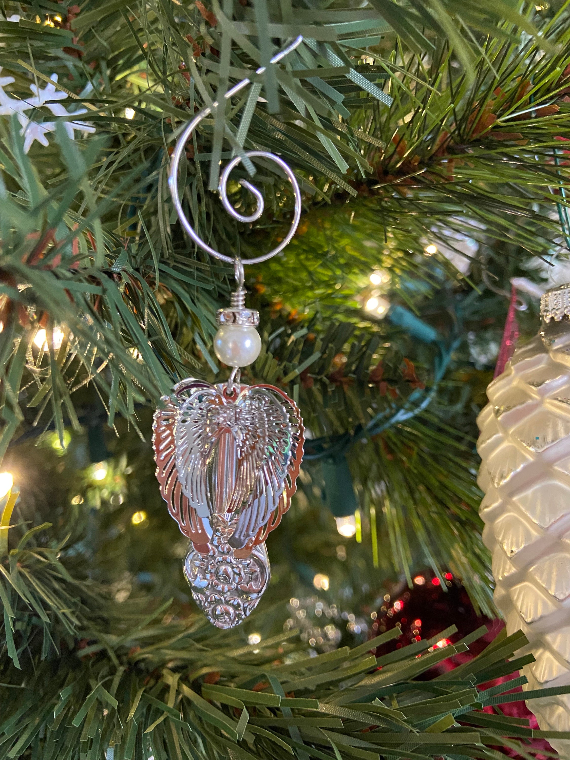 Vintage Silverware Angel Christmas Ornament, Silverware Angel, Spoon ...