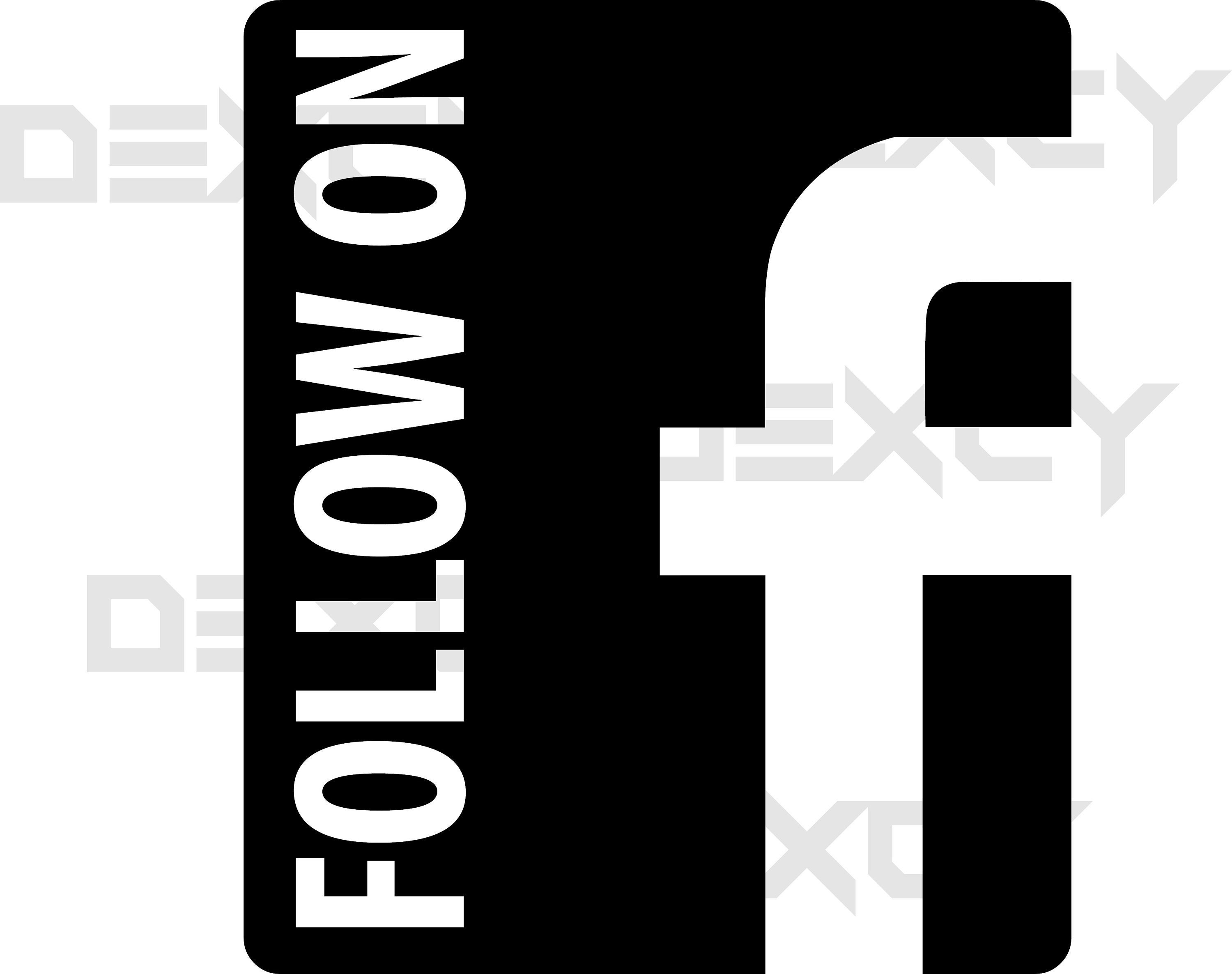 Facebook Logo Vinyl Decal Custom Facebook Vinyl Sticker Custom - Etsy