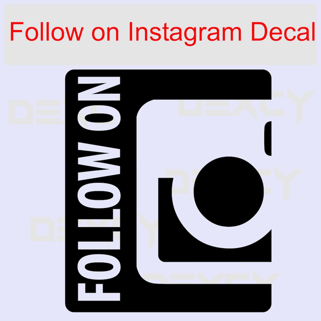 Instagram Logo Vinyl Decal Custom Instagram Vinyl Sticker Custom Vinyl ...